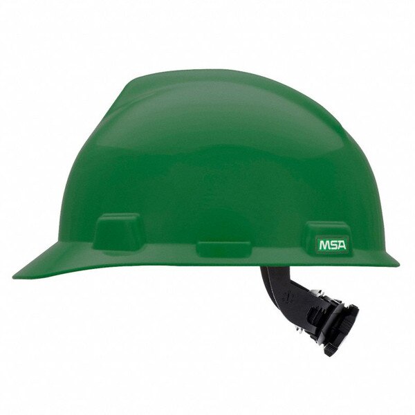 MSA Green Cap Style V-Gard Hard Hat with Custom Sargent Electric Logos ...