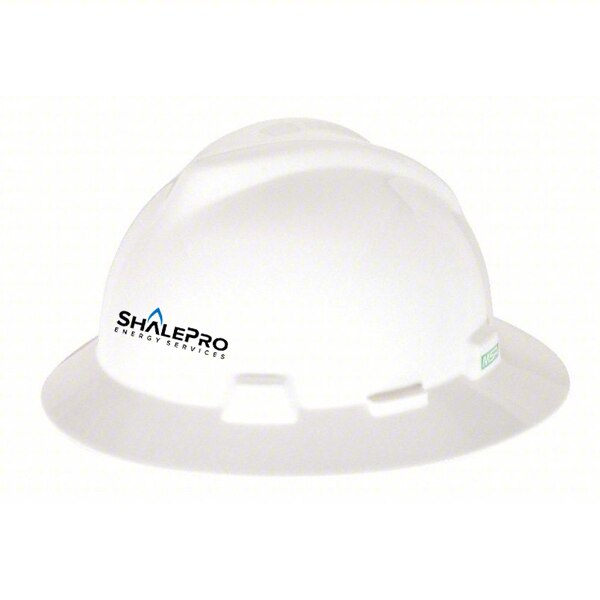 MSA V-Gard Full Brim Hard Hat, w/ Fas-Trac Suspension - Custom Logo ...