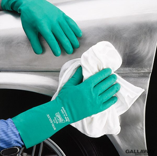 Best Nitri-Solve® Unlined Nitrile Gloves, 11-Mil - 717 | Gallaway ...