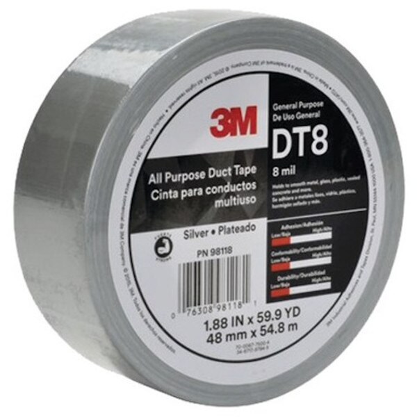 3M™ All Purpose Duct Tape - DT8 | Gallaway Safety & Supply | Eighty ...