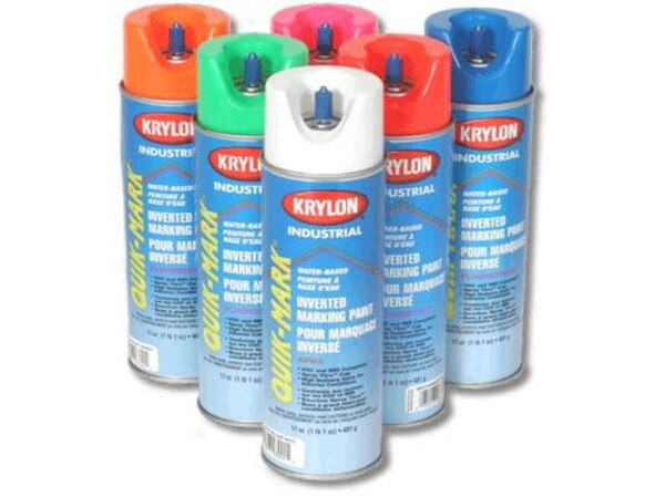 Krylon Quik-Mark Water-Based Fluorescent Inverted Marking Paint ...